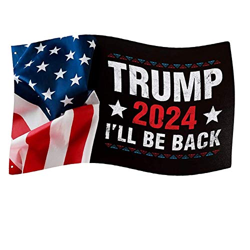 Trump 2024 I'll Be Back Trump Supporters Flag 3x5 FT, Colorfast Uv ...